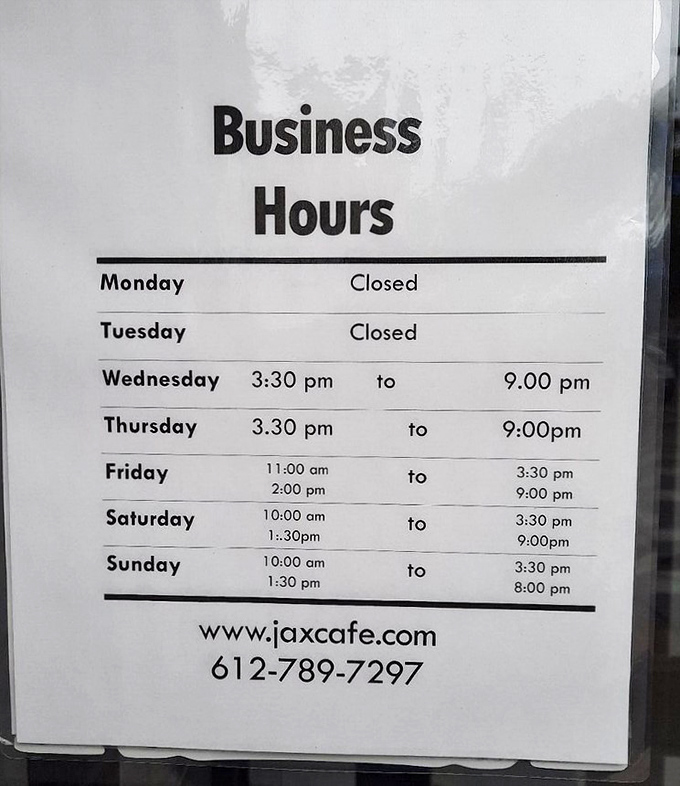 These aren't just business hours&mdash;they're your invitation to happiness. Plan accordingly and arrive hungry.