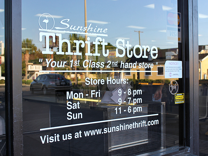 Your 1st Class 2nd hand store &ndash; a slogan that perfectly captures the dignified thrill of finding champagne treasures on a root beer budget.