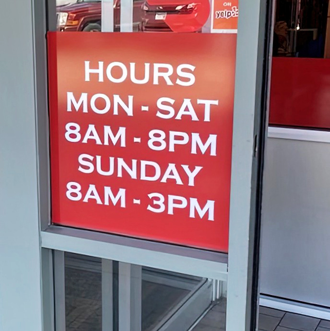 Hours that respect both early birds and night owls. The Sunday early close is Michigan's way of saying "Go home and nap after that massive brunch, for goodness sake."