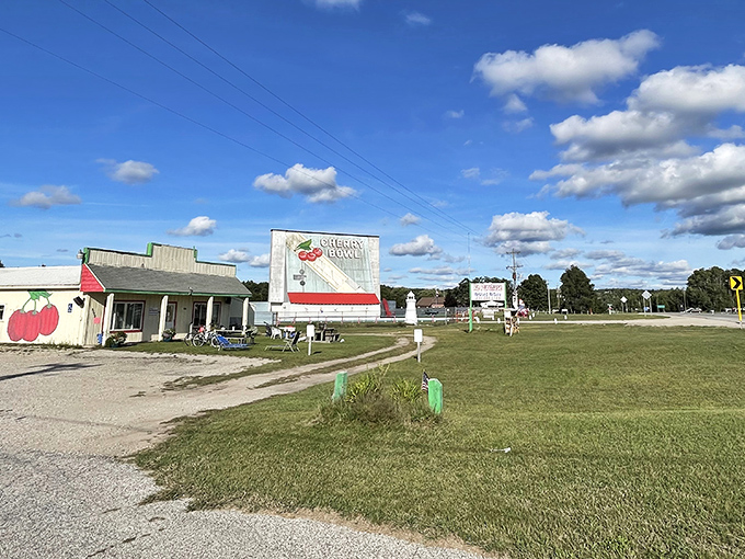 The landscape at dusk transforms into nature's own opening credits sequence.