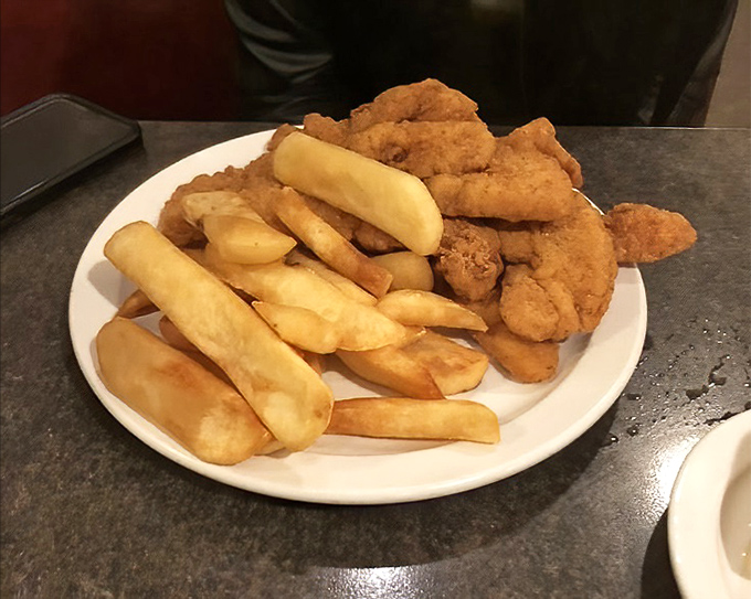 Golden-fried chicken tenders and perfectly cooked fries&mdash;proof that sometimes the simplest pleasures deliver the most satisfaction.