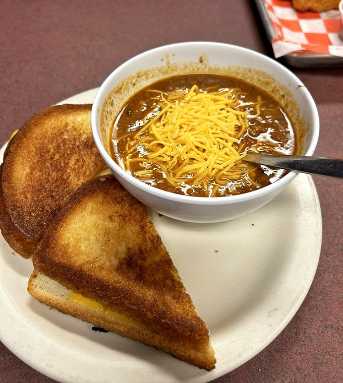 Grilled cheese and chili&mdash;childhood comfort meets grown-up satisfaction in a pairing that feels like a warm hug for your insides.