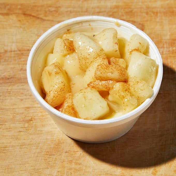 Cinnamon-spiced baked apples that somehow make you feel virtuous while eating dessert alongside your barbecue feast.