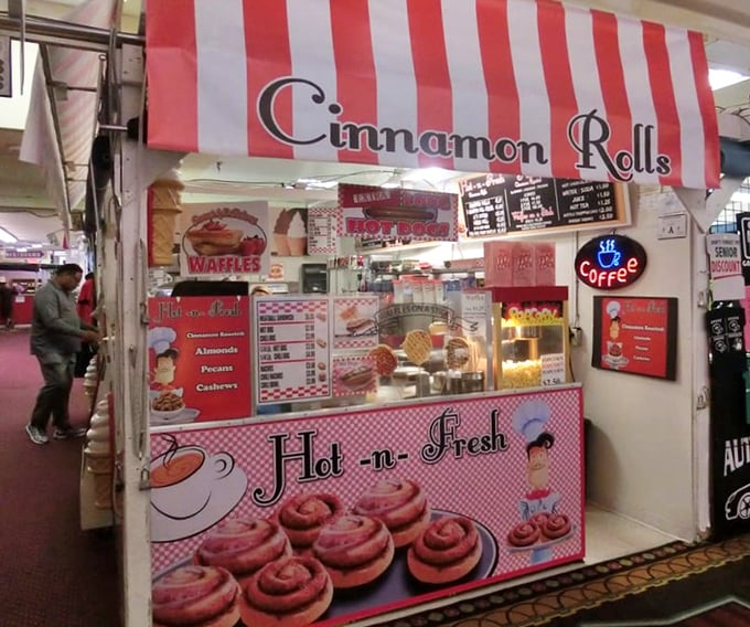 The siren call of cinnamon and sugar wafting through the marketplace. These swirly delights fuel serious shopping stamina when you need it most.