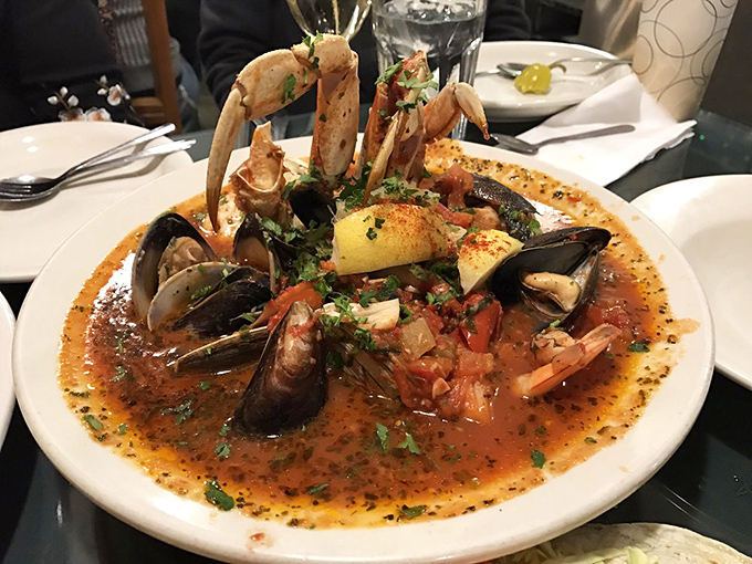 Cioppino &ndash; the fisherman's stew that proves sometimes throwing everything delicious from the ocean into one bowl is the height of culinary wisdom.