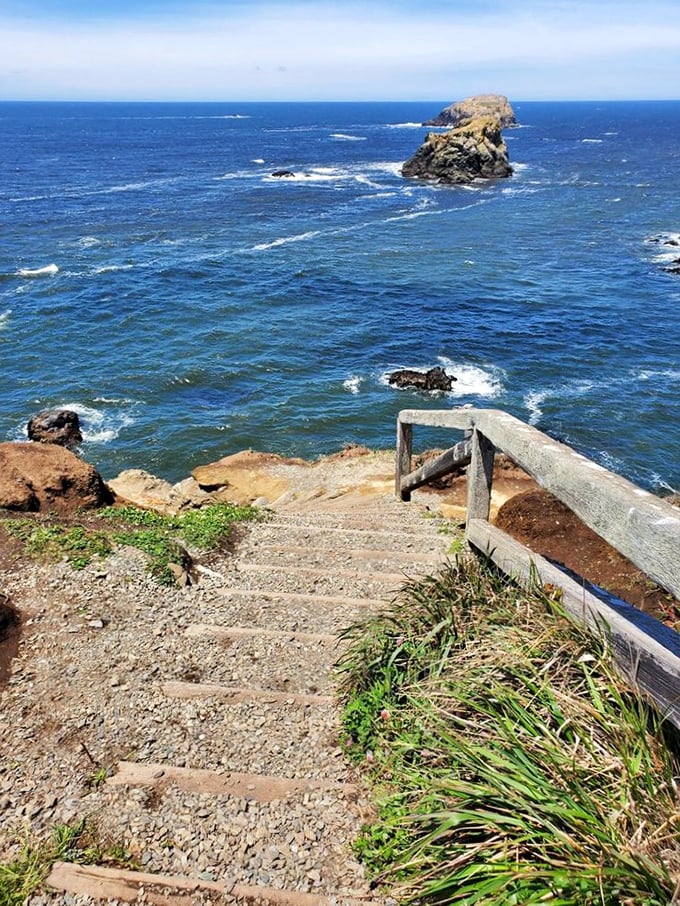 Those steps at College Cove might test your quads, but the payoff is pure California gold – an ocean vista that makes every huff and puff worthwhile.