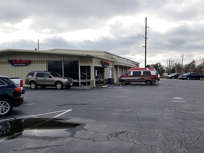 Not every treasure in Edenton wears historic credentials. Sometimes, like at Colony Tire, authentic small-town America is about practical places serving real needs.