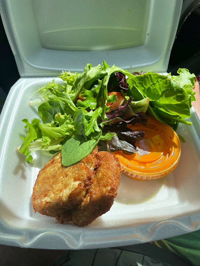 A to-go container that proves good things come in humble packages—crispy on the outside, tender within, and worth every calorie.