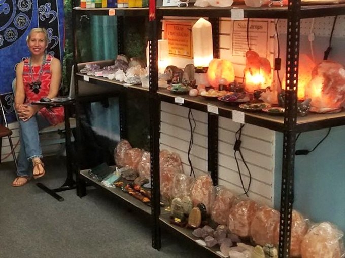 Illuminated crystals and gemstones creating their own galaxy of earthly delights. Nature's artwork available for purchase, no museum membership required.