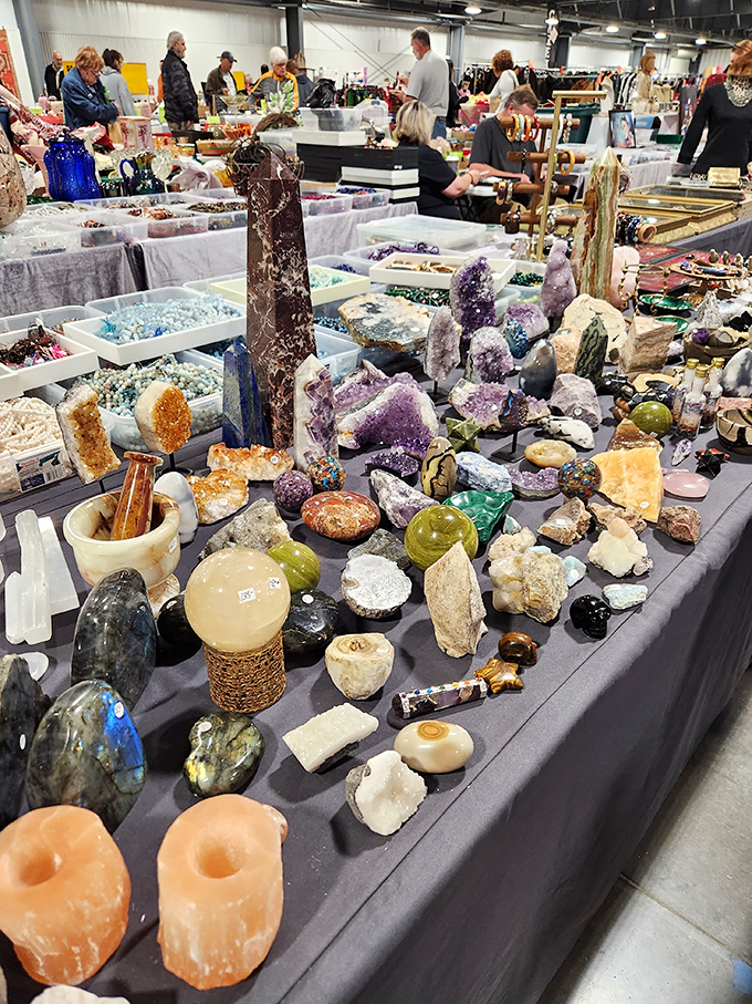Mother Nature's jewelry box spilled across the table. These dazzling crystals and geodes bring literal rock stars into your home d&eacute;cor collection.