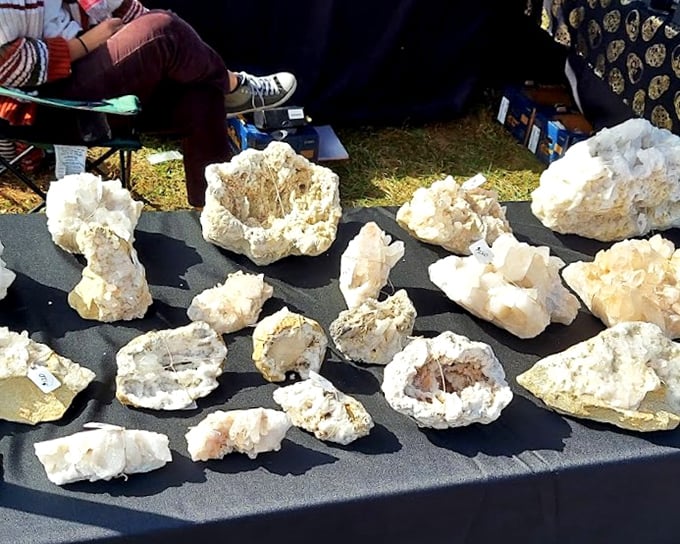 Crystal formations that bring the underground world to light, each jagged formation a geological time capsule waiting for the right windowsill to call home.