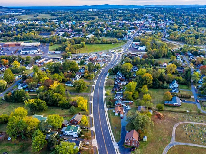 From above, Culpeper reveals itself as a perfect balance of town and country &ndash; civilization nestled into nature like they were made for each other.