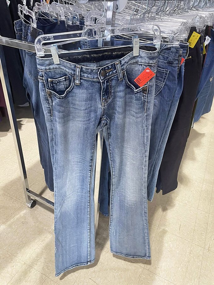 Denim democracy in action&mdash;these jeans don't care who wore them last, only who'll rock them next on Appleton's streets.