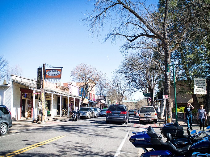Downtown Murphys' shaded streets invite leisurely exploration – no GPS needed when getting slightly lost is part of the fun.