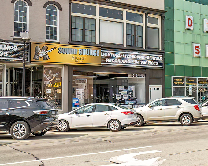 Sound Source Music stands ready to supply everything from guitar strings to sound systems, proving culture thrives even in affordable zip codes.