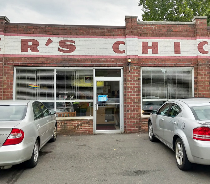 The unassuming entrance might not scream "culinary destination," but locals know that behind those doors lies some of Ohio's most craveable chicken.