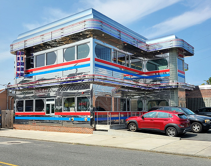 From the street, Goobers looks like a mirage of chrome and stripes, except it's wonderfully real and waiting for you.