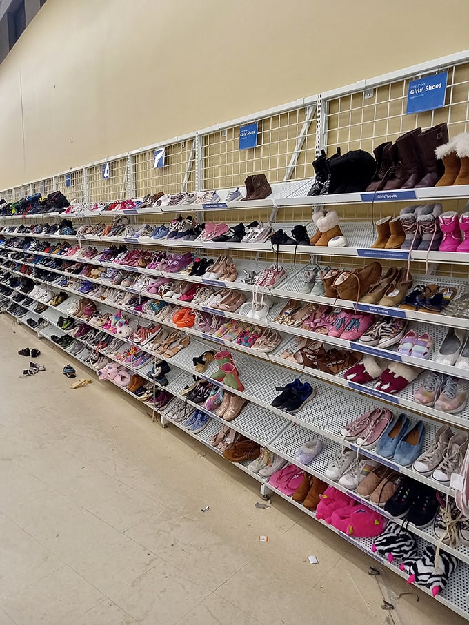 Footwear for every occasion imaginable &ndash; from beach flip-flops to winter boots, all waiting for their Cinderella moment.