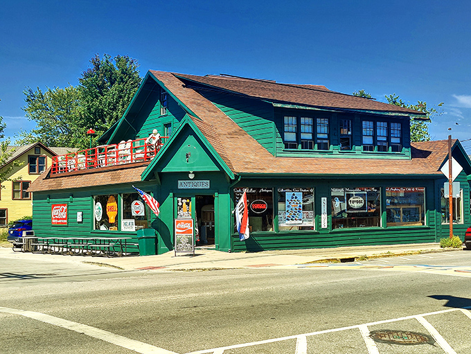 Frank's Toybox glows green with invitation &ndash; the kind of place where ice cream is considered a major food group and nobody argues.