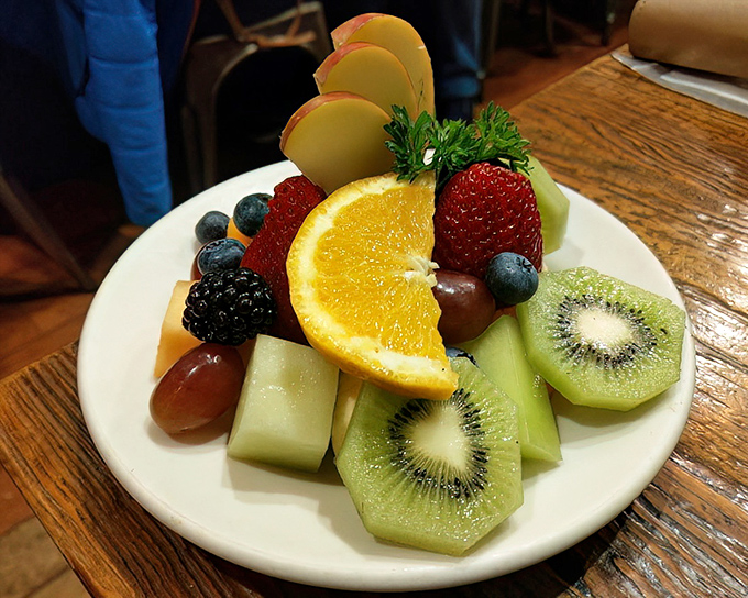 Fresh fruit that looks like it was arranged by someone who actually cares, not just tossed together as a healthy afterthought.