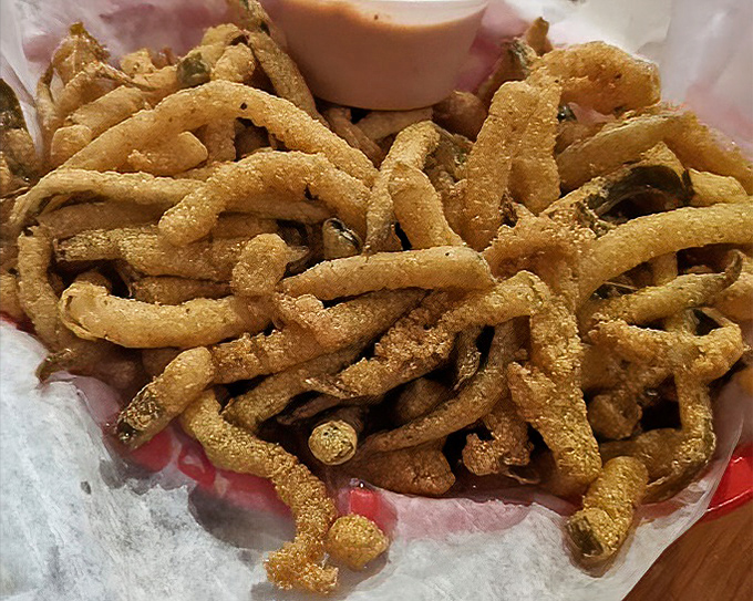 These fried pickles aren't just appetizers—they're little golden hoops of happiness. Crunchy, tangy, and utterly addictive.