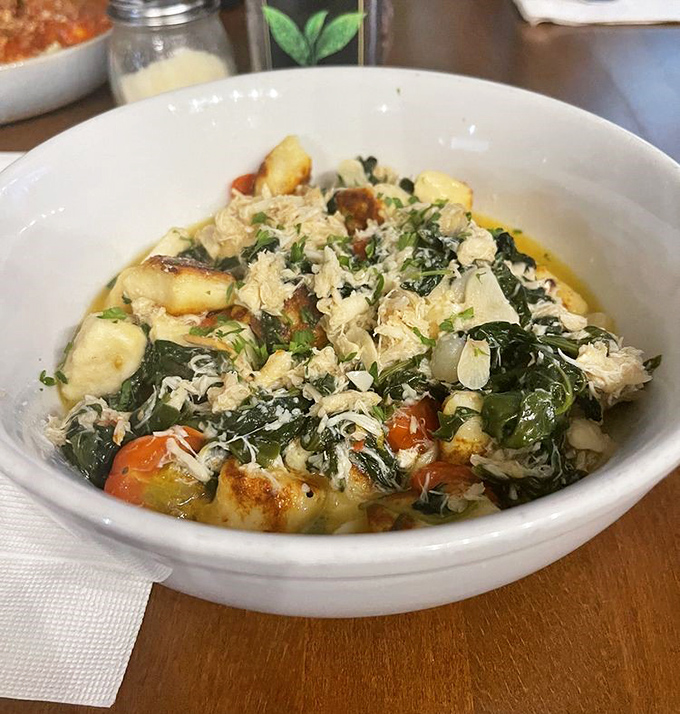 Gnocchi verde that brings together chicken, greens, and pillowy potato dumplings in a bowl that proves comfort food can still be sophisticated.