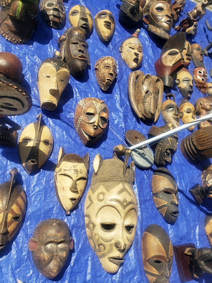 Faces from distant lands and times. These hand-carved masks transform blank walls into conversation pieces that never stop talking.