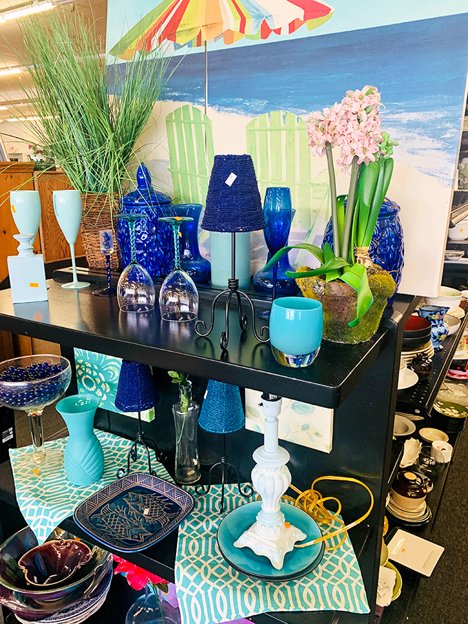 Beach-themed displays that bring summer vibes year-round, because who says you can't dream of sand in January?