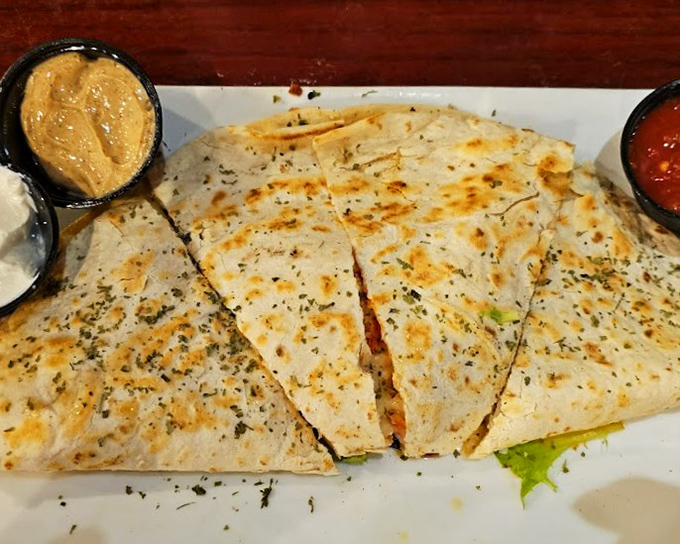 This quesadilla has been promoted from late-night snack to luxury dining with the addition of lobster &ndash; crispy, cheesy, and utterly irresistible.