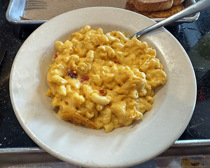 Mac and pimento cheese that proves sometimes the best things happen when Southern favorites join forces.