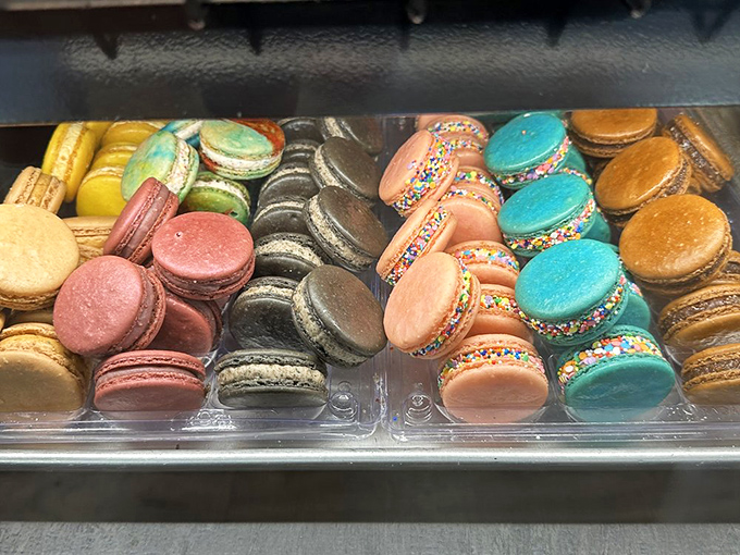 Macarons in technicolor glory&mdash;like edible jewelry that makes you feel fancy even when you're wearing yesterday's yoga pants.