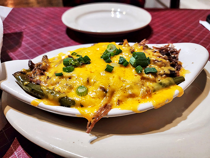 Cheese melted over chiles creates a golden blanket of flavor that makes you wonder why you'd ever eat vegetables any other way.