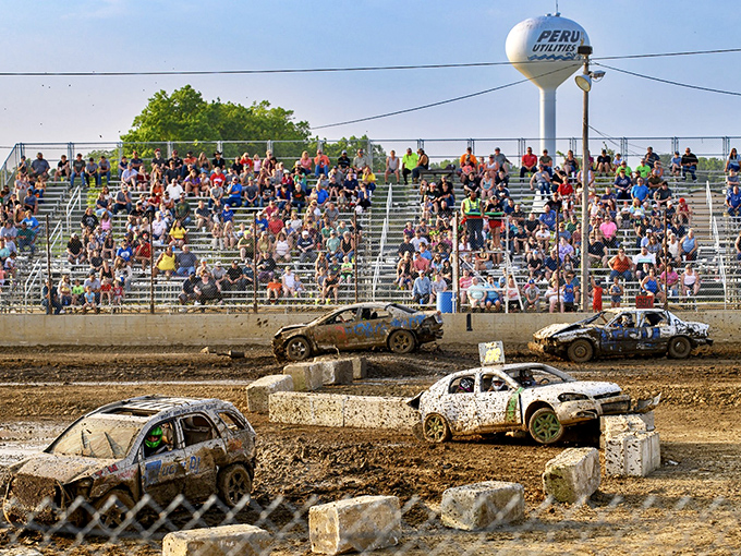 The county fairgrounds transform into demolition derby heaven, where locals turn perfectly good cars into perfectly entertaining destruction. Retirement entertainment at its finest!
