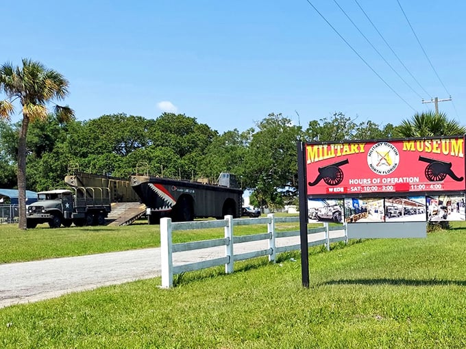 The Military Museum of North Florida stands as a testament to local history, where cannons and stories are preserved with equal care.