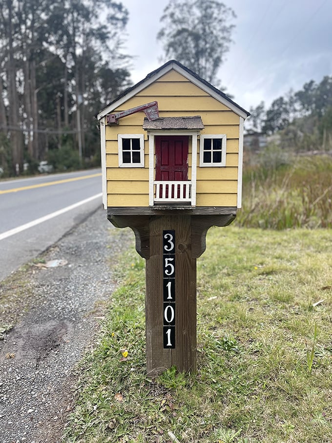 Even the mailbox gets the cottage treatment&mdash;a miniature masterpiece that hints at the whimsy awaiting down the driveway.