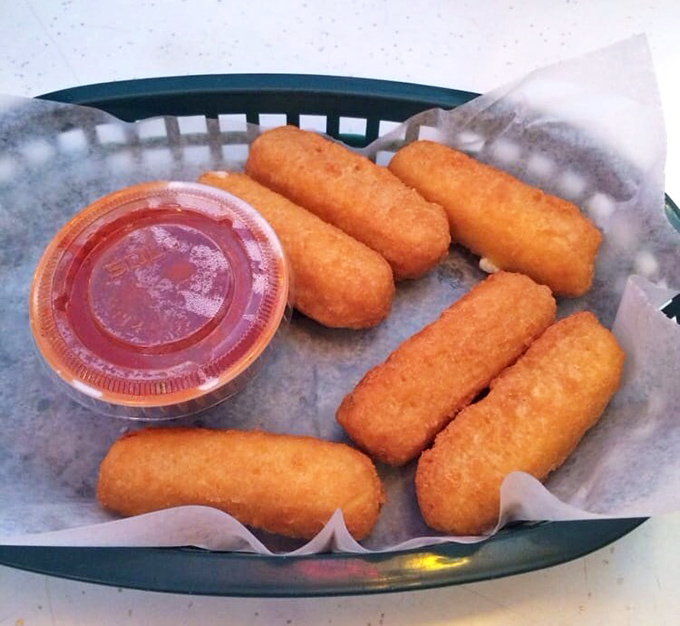 Mozzarella sticks that make you question why you ever bothered with fancy cheese plates&mdash;golden, crispy, and pulling the perfect cheese stretch.