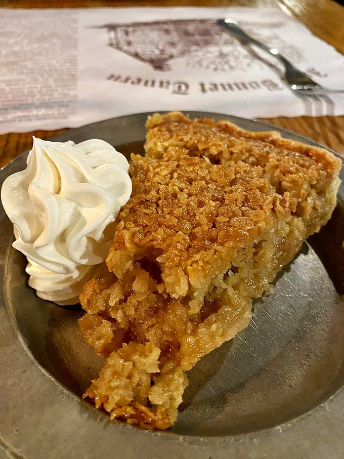 Oatmeal pie with whipped cream&mdash;the dessert equivalent of a warm hug from your grandmother, if your grandmother happened to be a genius pastry chef.
