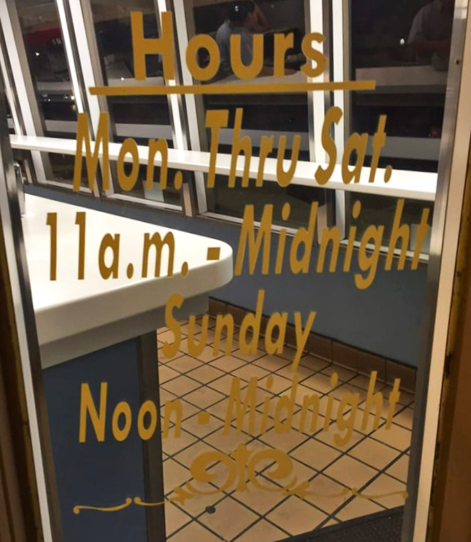 The hours posted on the door might as well say "Open when you need us most." From lunch until midnight, Johnnie's has your beef cravings covered.