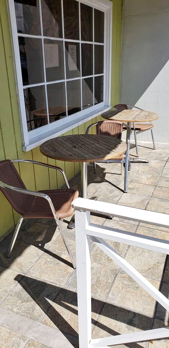 Outdoor seating for when you want your strudel with a side of Florida sunshine.