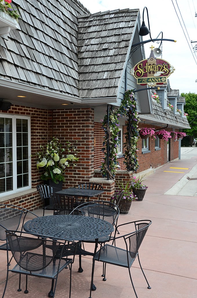 Outdoor seating for those rare Wisconsin days when the weather is as perfect as the steaks waiting inside.