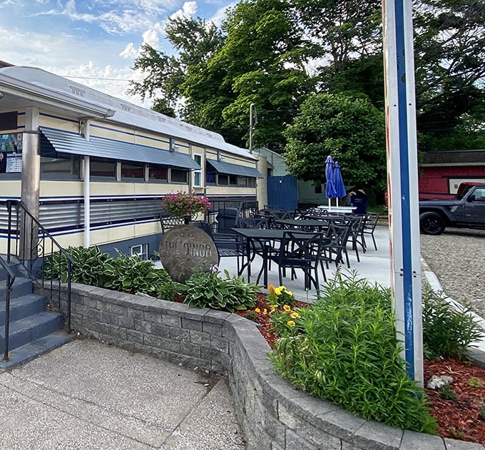 When Pennsylvania summer finally arrives, the outdoor seating at Lawrence Park Dinor becomes prime real estate &ndash; breakfast with a side of vitamin D.