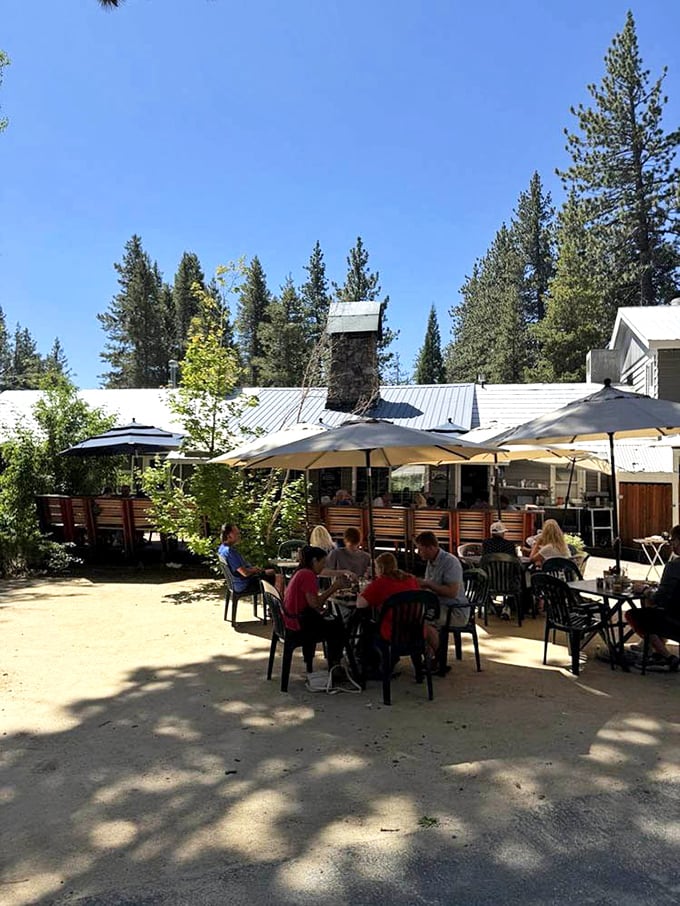Summer breakfast on the patio&mdash;where pine-scented mountain air somehow makes everything taste even better, especially when paired with Tahoe's blue sky.