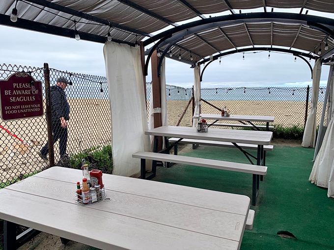Outdoor seating with ocean views &ndash; because the only thing better than eating fantastic seafood is doing so while watching the waves that delivered it.