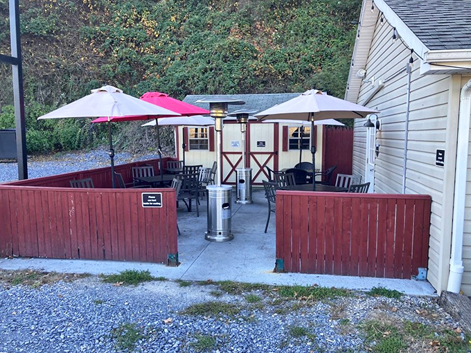 The outdoor seating area&mdash;where fresh air enhances flavor and Pennsylvania summers feel like they were designed specifically for enjoying ribs.