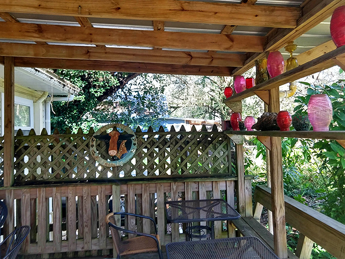 Paper lanterns sway gently above outdoor tables, creating the perfect setting for that "I can't believe we found this place" moment.