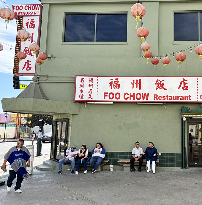 The restaurant's exterior doubles as an impromptu gathering spot. Waiting for a table becomes a social event&mdash;the anticipation of good food brings strangers together.