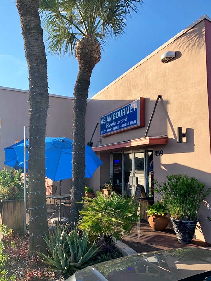 Palm trees stand like nature's ma&icirc;tre d's, welcoming you to a Florida strip mall hiding authentic Southeast Asian flavors.