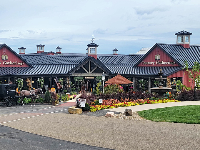The neighboring Country Gatherings shop completes the Berlin experience &ndash; that horse and buggy reminding visitors they've entered a place where traditions matter.