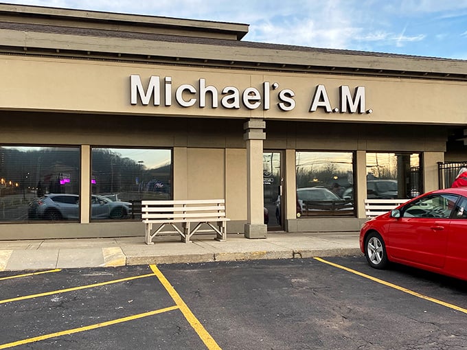 The morning sun casts long shadows as early birds arrive, drawn by the siren call of perfectly poached eggs and bottomless coffee.