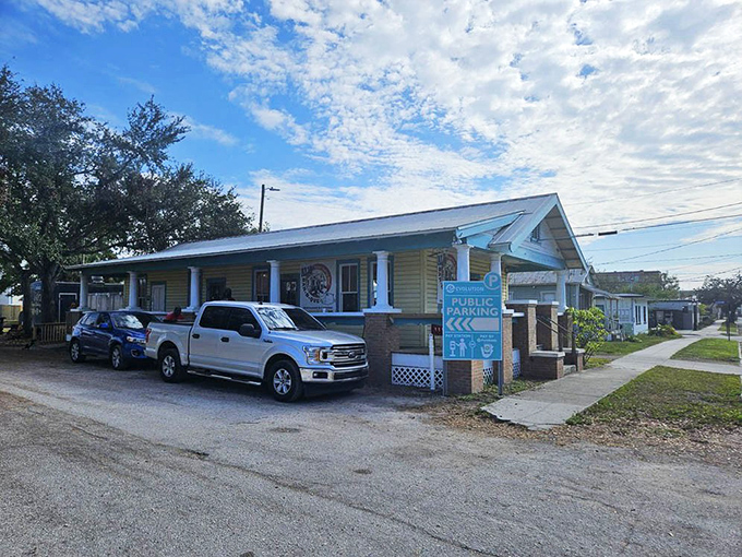 The modest exterior hides barbecue greatness within, proving once again that you should never judge a restaurant by its siding.